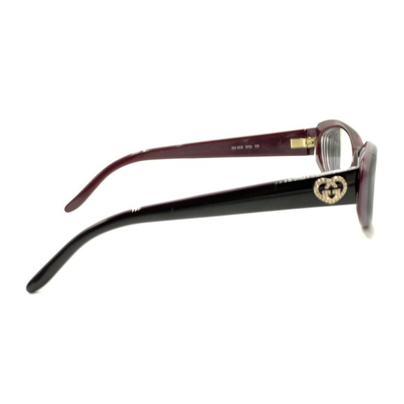 Gucci | Accessories | Gucci Gg 355 Wol Plum Purple Cat Eye Crystal ...